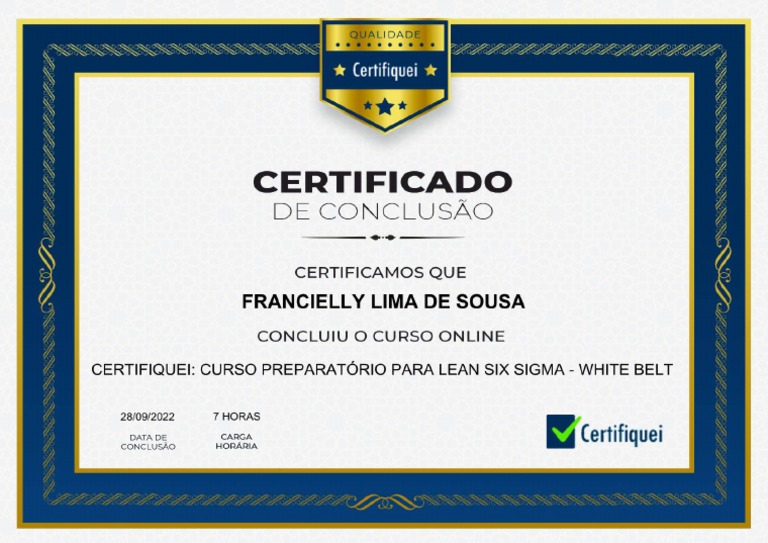 Certificado White Belt | PDF