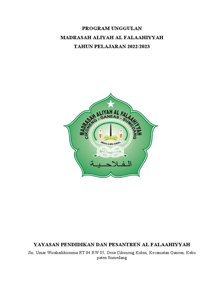 Program Unggulan Madrasah | PDF