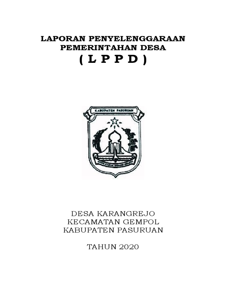 Laporan Penyelenggaraan Desa Karangrejo 2020 | PDF | Bisnis ...
