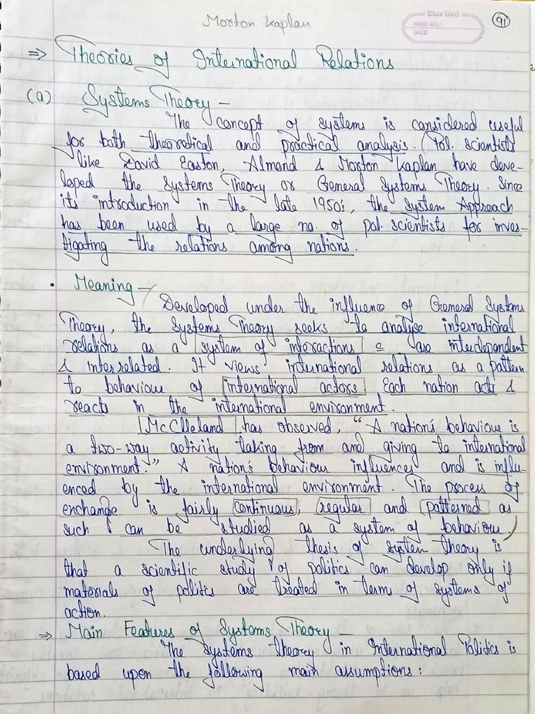 System Theory- Mortan kaplan | PDF