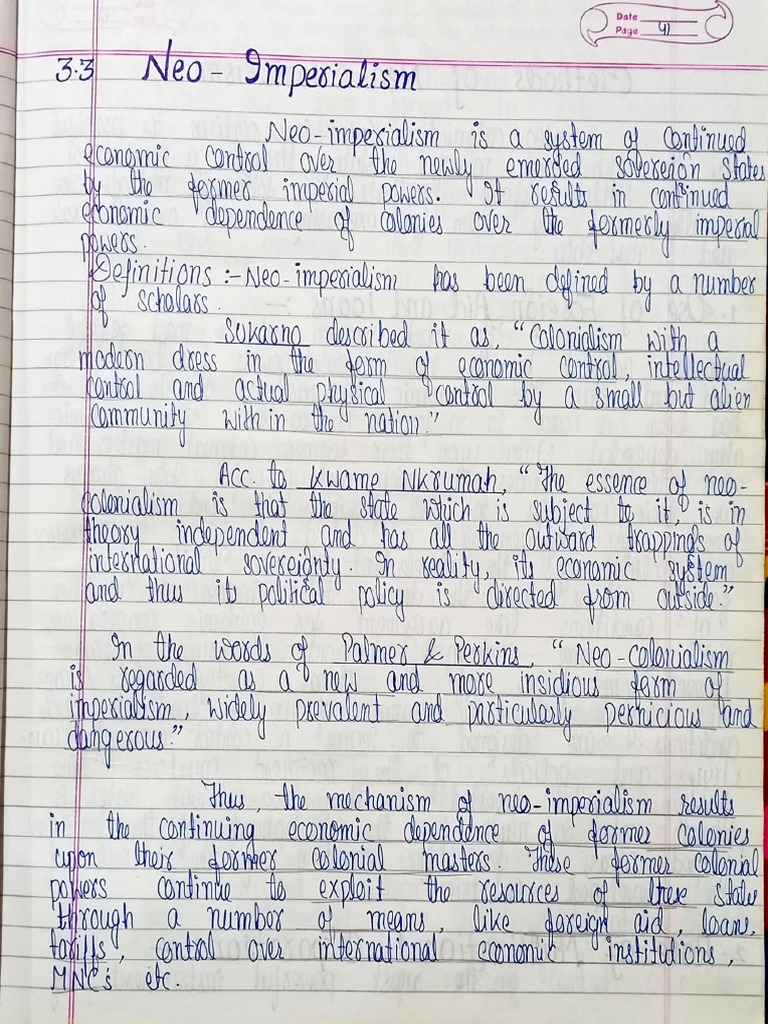 Neo Imperialism | PDF