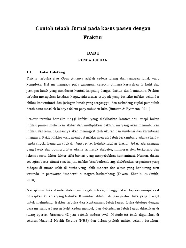 Makalah Picot Npwt Contoh Telaah Jurnal Pdf