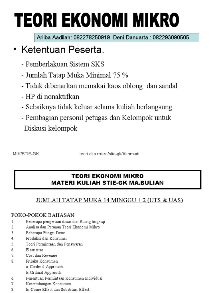 Bahan Ajar Mikro 2022 Pdf