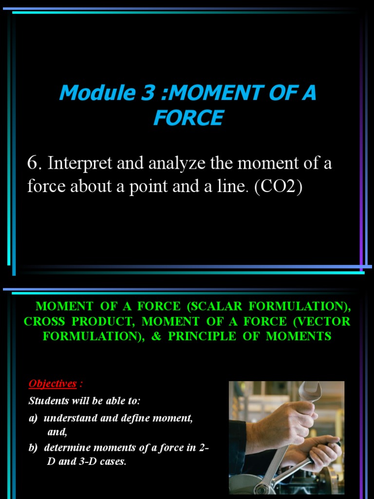 Module 3 Moment | PDF | Euclidean Vector | Force