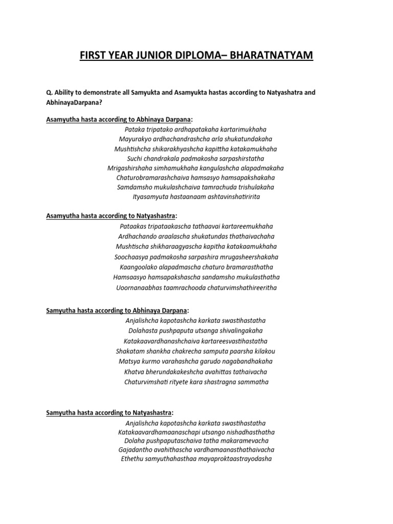 Dance First Year Notes | PDF