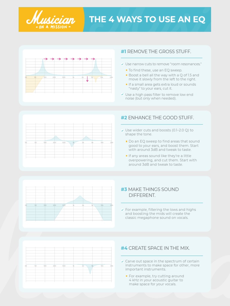 6 - The 4 Ways to Use an EQ | PDF | Equalization (Audio) | Sound Recording