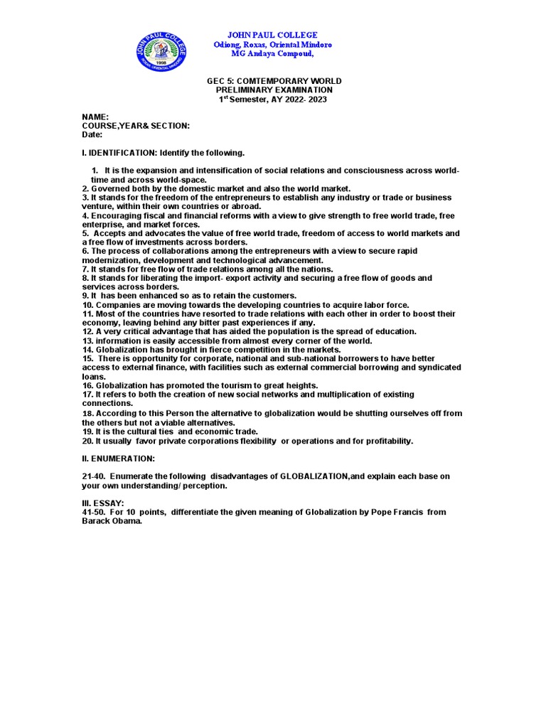 Gec 5. Section B and | PDF