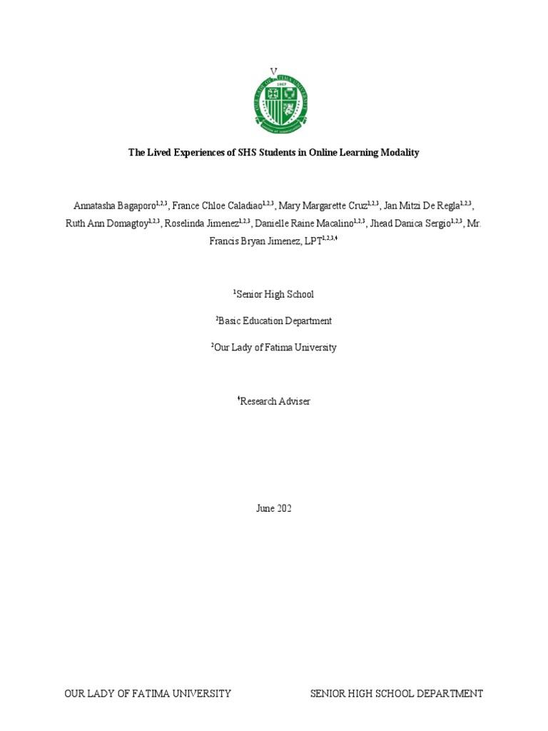 GROUP 5 - (Chapters 1-5) FINAL MANUSCRIPT - STEM117A | Download Free PDF | Educational ...