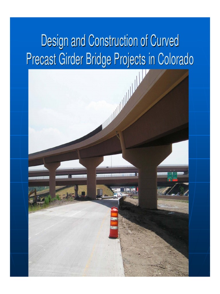Colorado's Curved Precast Girder Bridges | PDF | Precast Concrete | Bridge