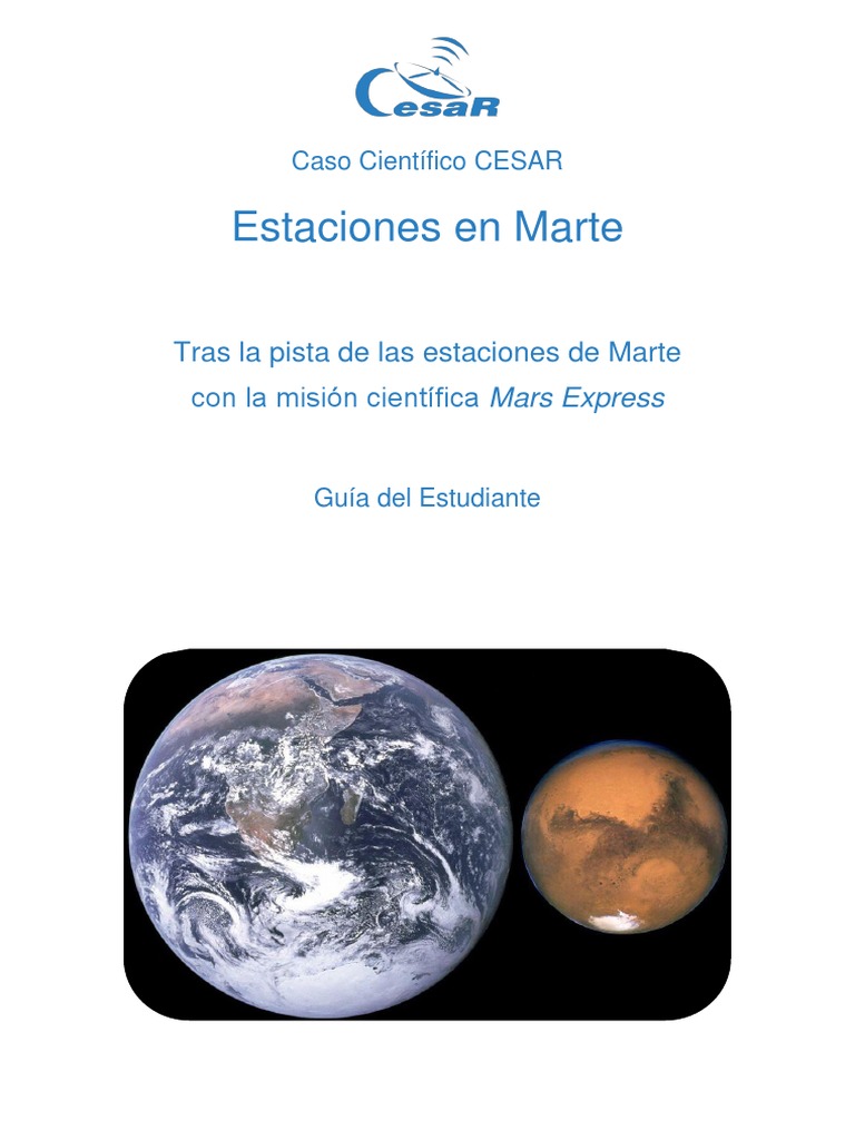 Estaciones en Marte: Misión Mars Express | PDF | Marte | Tierra