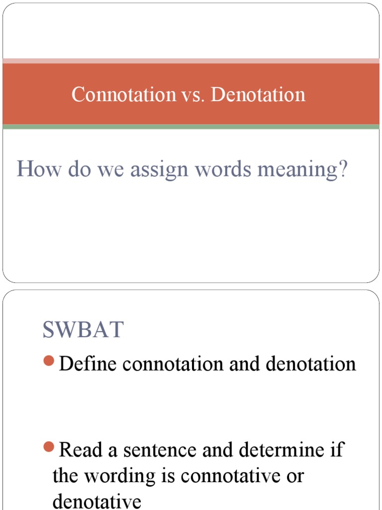 Connotation Versus Denotation | Download Free PDF | Snake | Connotation