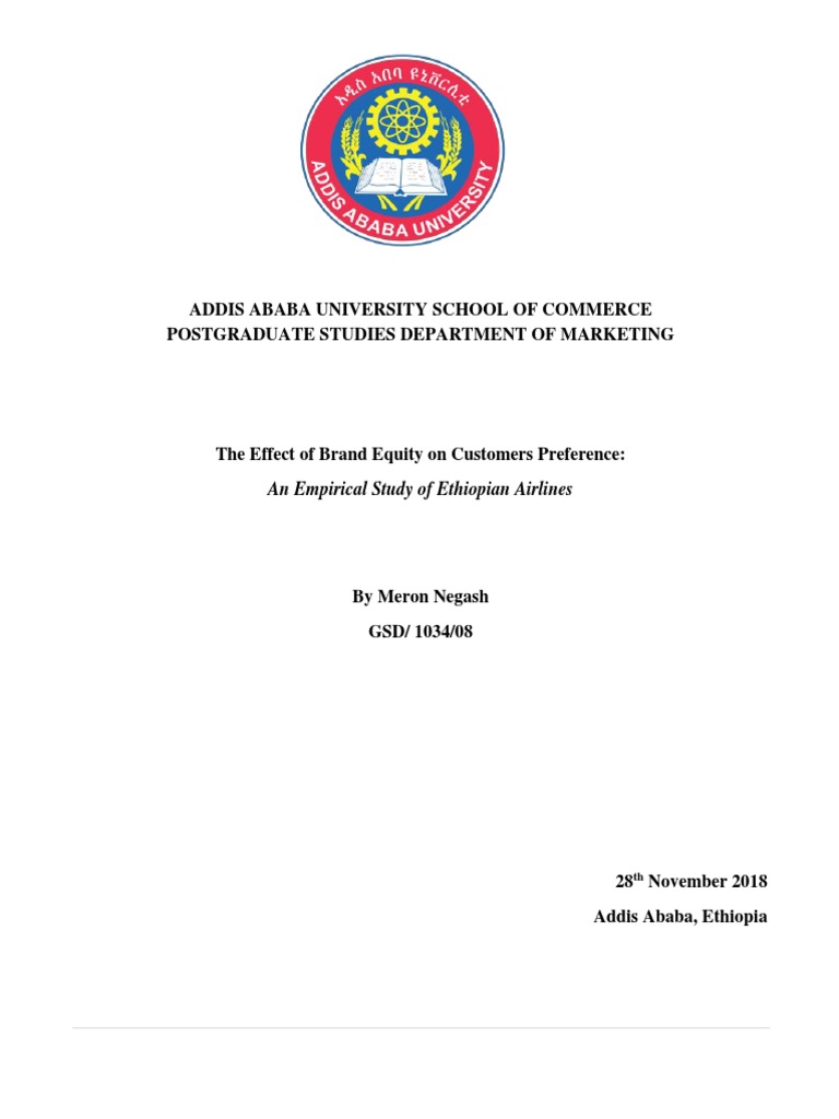 Meron Negash | PDF | Brand | Consumer Behaviour