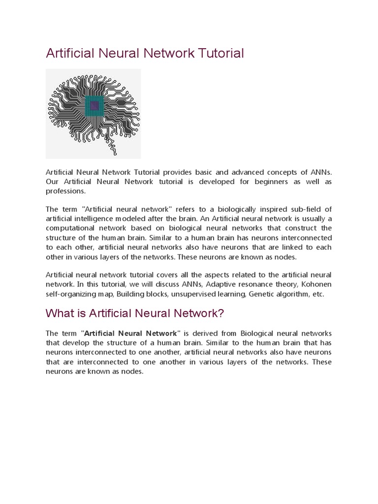 What Is Artificial Neural Network? | PDF | Artificial Neural Network ...