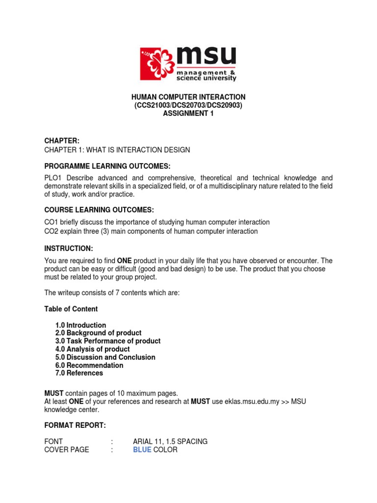 HCI Assignment 1 Analysis of Daily Product | PDF