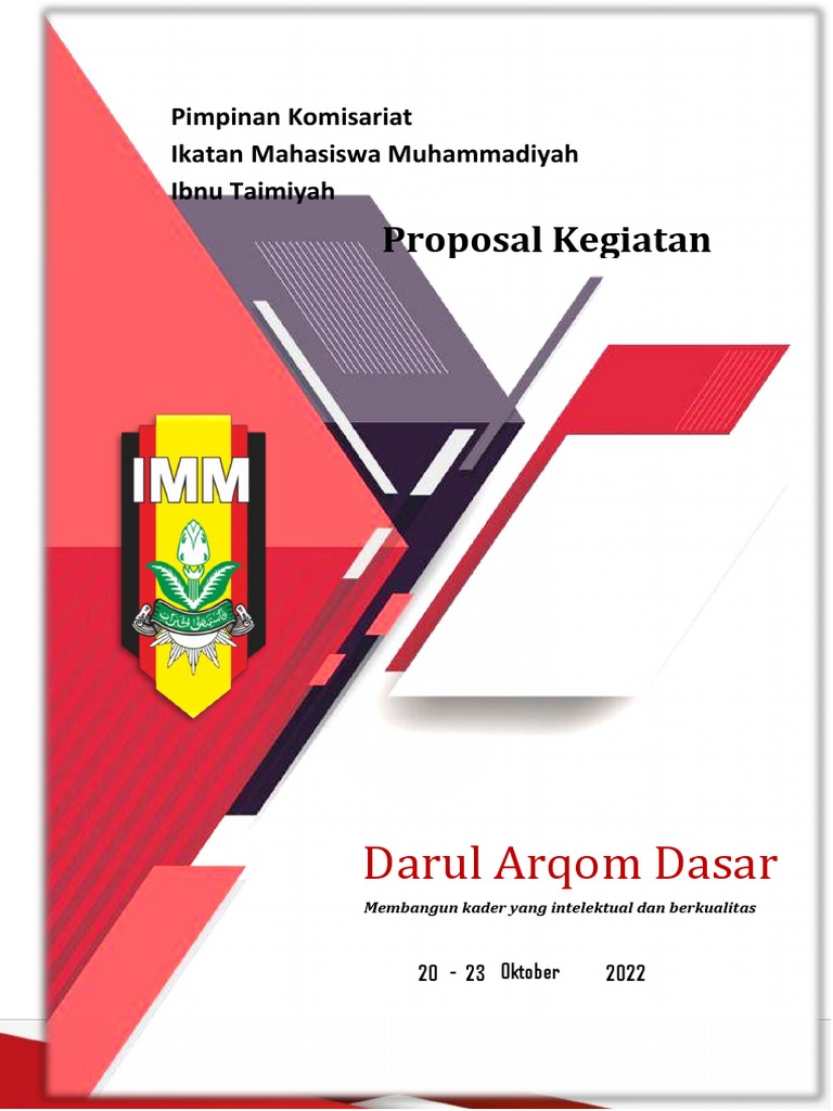 PROPOSAL DAD - PK IMM Ibnu Taimiyah Periode 2022 .1 | PDF