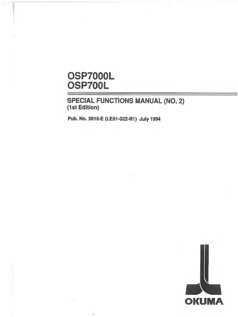 Okuma Manuals 1663 | PDF