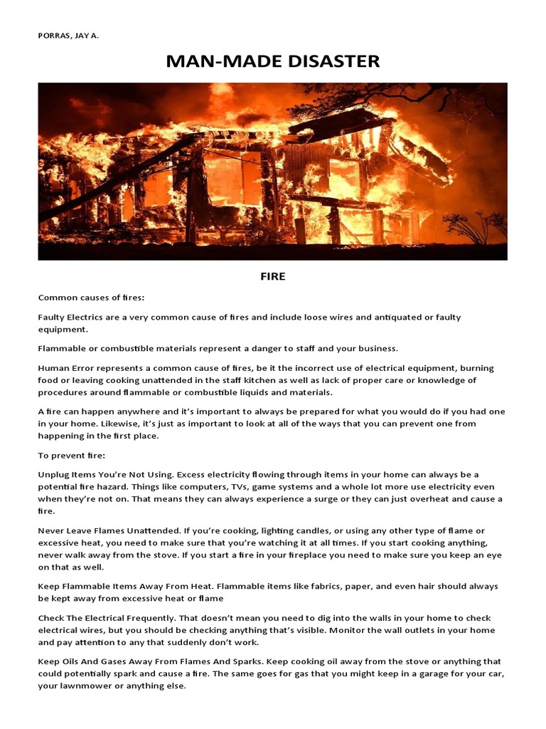 Man-Made Disaster | PDF