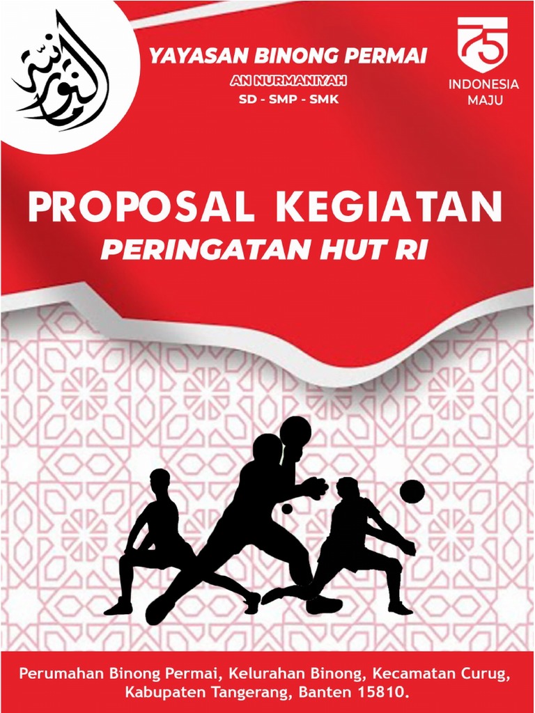 PROPOSAL Hut Ri 75 Yayasan | PDF