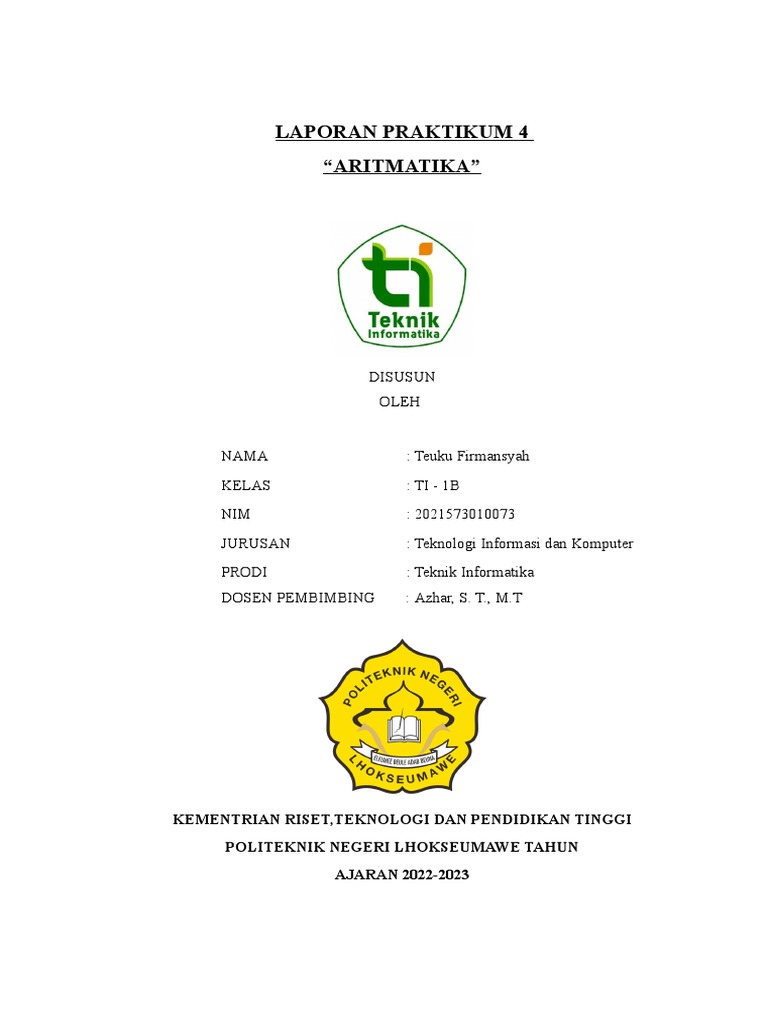 Prak - Assembly 4 Aritmatika | PDF