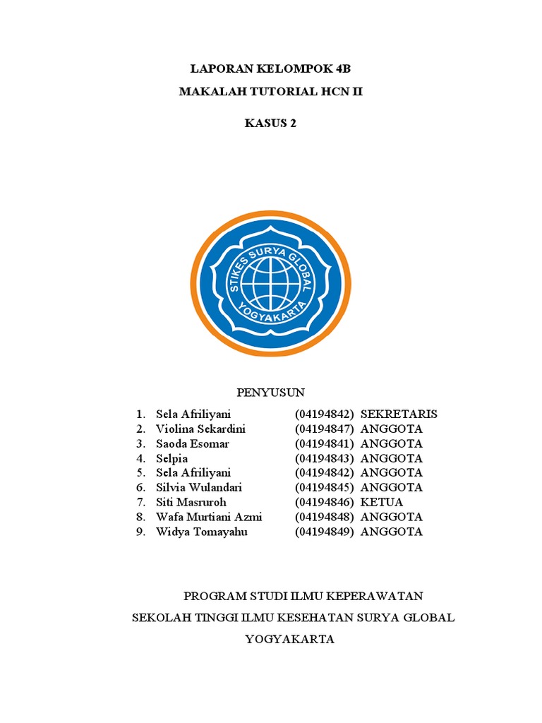Kelompok 4B Tutor | PDF