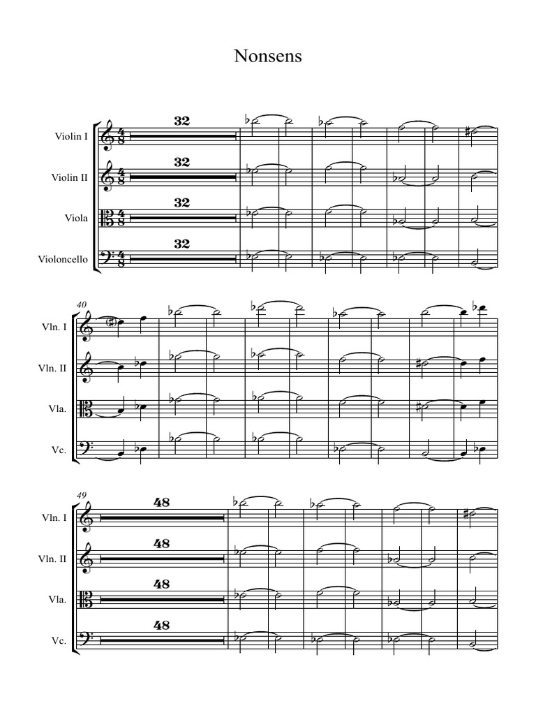 Nonsens - Full Score | PDF