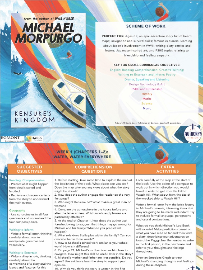 Kensukes Kingdom Authorfy Scheme of Work Compressed | PDF