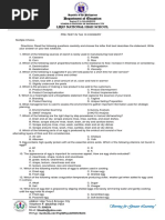 COOKERY 10 Diagnostic Test With TOS | PDF | Cooking | Meat