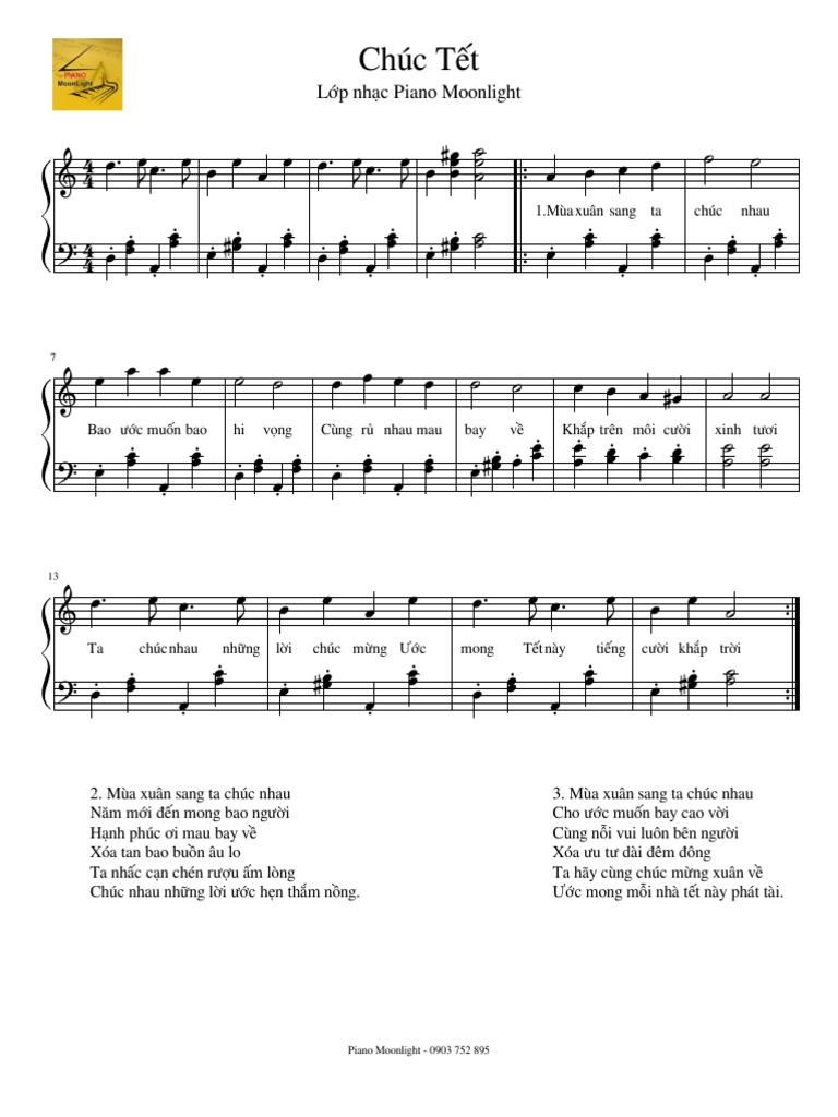 Chuc Tet. Sheet Piano | PDF