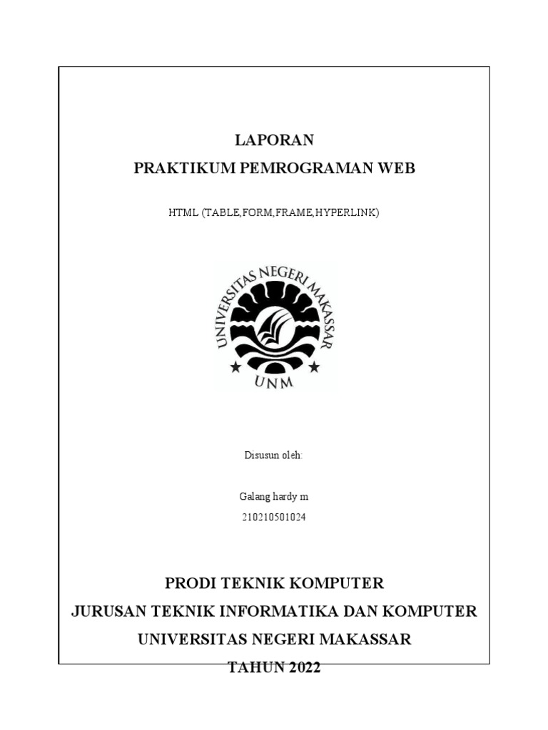 Laporan Web 1 | PDF | Metode & Bahan Ajar | Teknologi & Rekayasa
