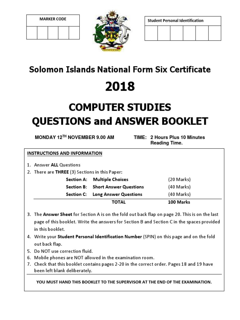 SINF6 Computer Studies 2018 Final Compressed | PDF | Databases | Computer File