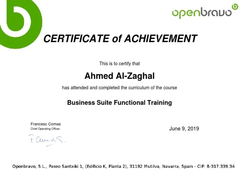 Openbravo Functional Certified - OSIT | PDF