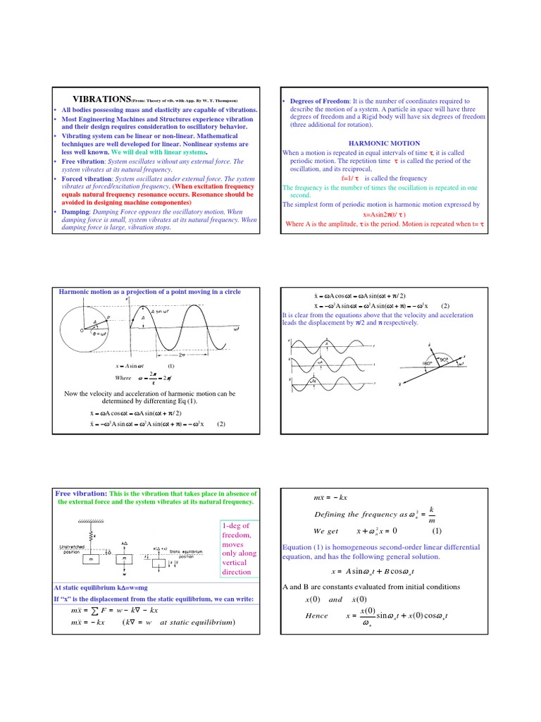 LECT9 6p | PDF | Oscillation | Damping