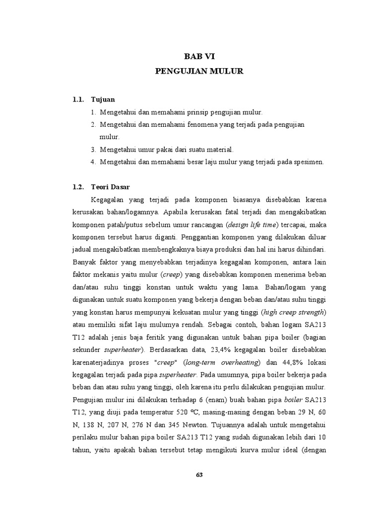 Bab Vi Uji Mulur | PDF