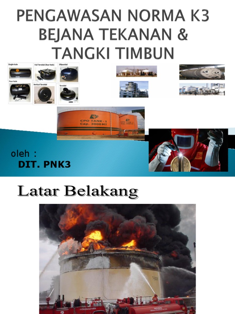 Bejana Tekanan - Tangki Timbun (Dit Pnk3) | PDF