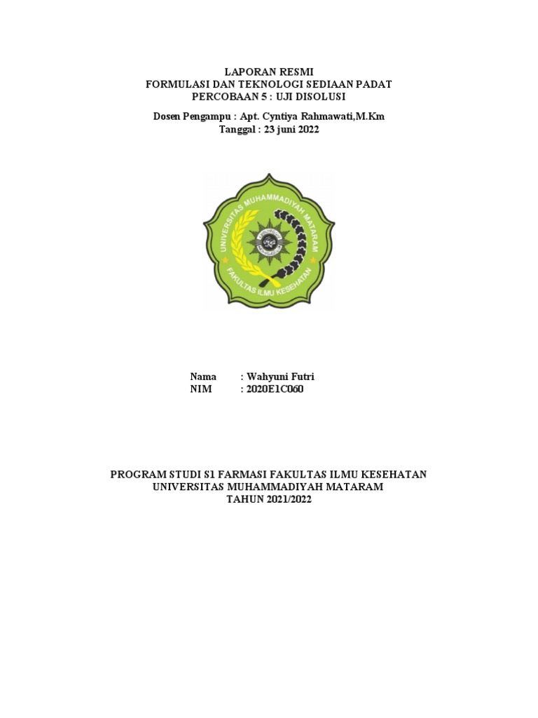 Laporan Resmi Prak. Fts Padat (P5) | PDF