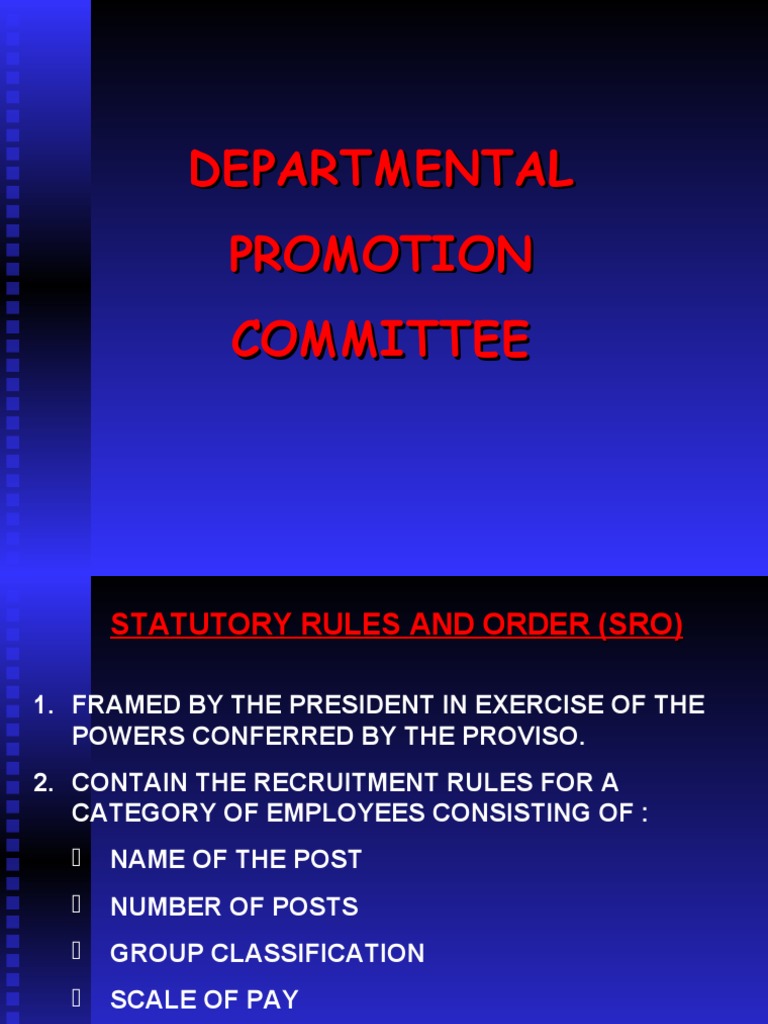 Departmental Promotion Committee | Download Free PDF | Performance ...