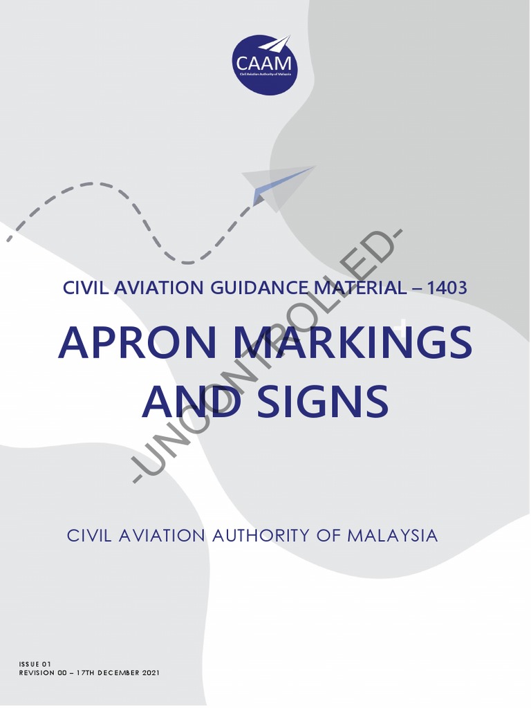 Malaysia Apron Markings Guidelines | PDF | Specification (Technical Standard) | Aerodrome