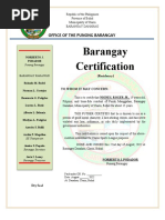 Certificate of Solo Parent | PDF