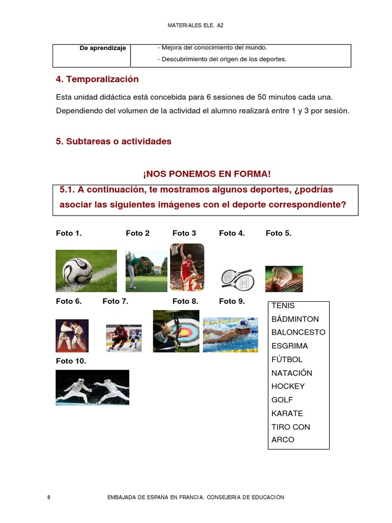 Ejercicios Vocabulario | PDF | Ocio | Aficiones