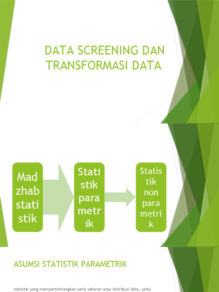 Data Screening Dan Transformasi Data | PDF