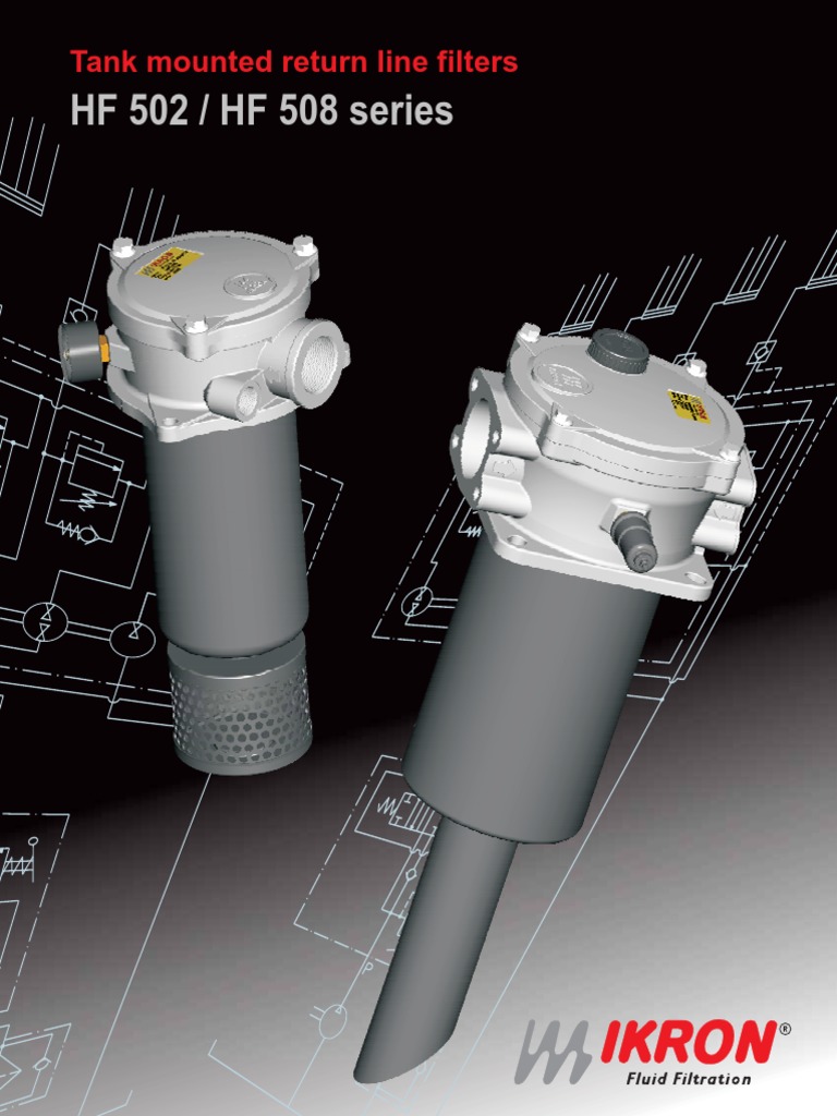 HF 502 / HF 508 Series: Tank Mounted Return Line Filters | PDF ...