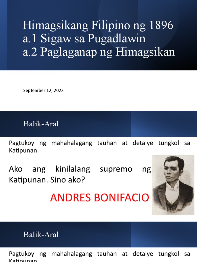 Himagsikang Filipino NG 1896 | PDF