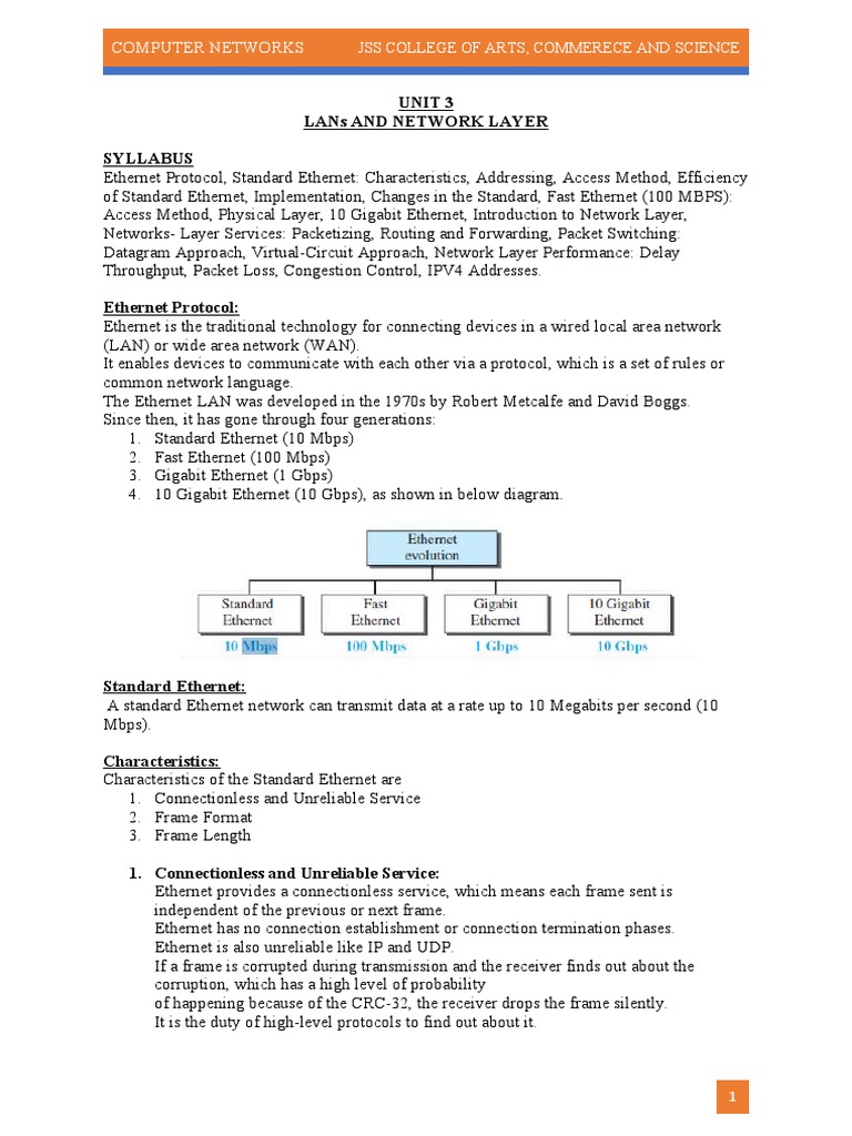 Computer Networks Chapter 3 | PDF | Computer Network | Ethernet