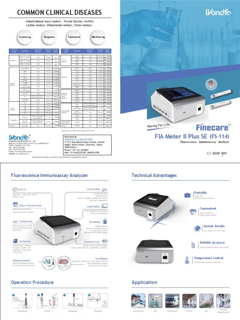 Finecare FS-114 Analyzer Overview | PDF