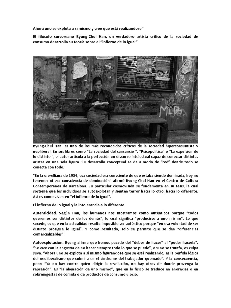 Byun Chun Han | PDF | Teorías filosóficas