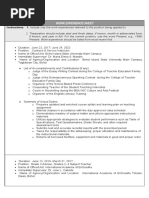 CS Form No. 212 Attachment - Work Experience Sheet | PDF