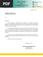 Request Letter For Benchmarking | PDF