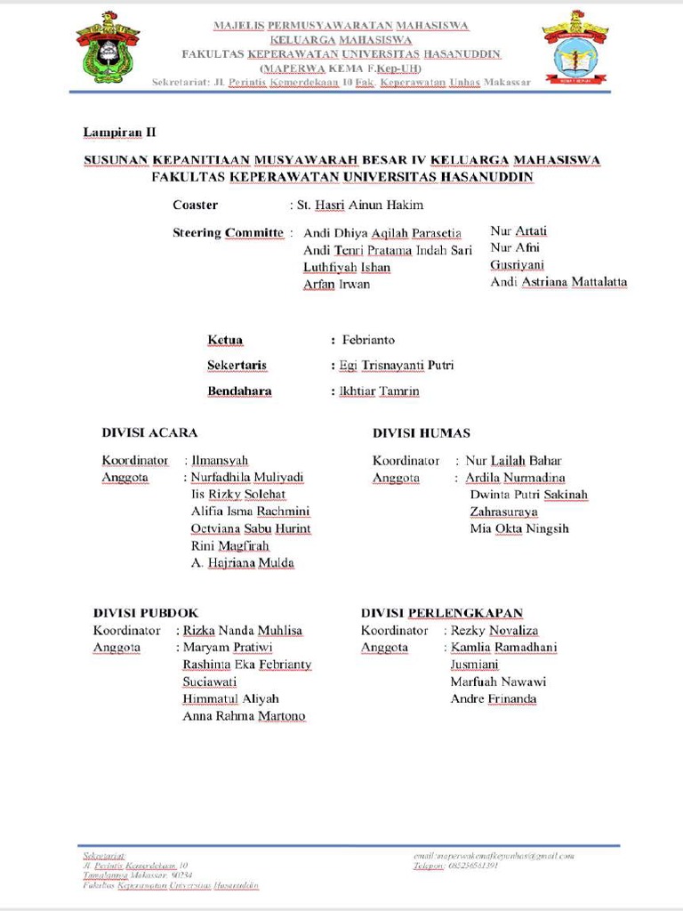SK Kepanitiaan Mubes BEM | PDF