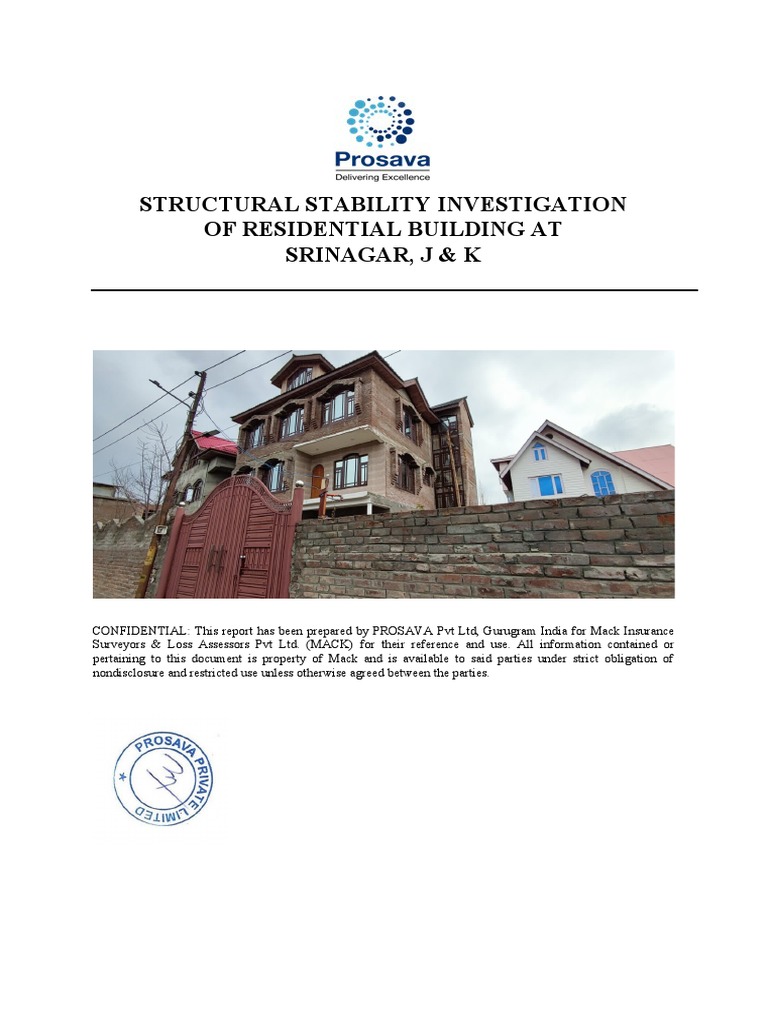 Structural Stability Report: Srinagar Home | PDF | Geotechnical ...