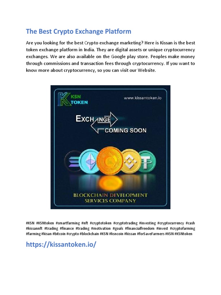 The Best Crypto Exchange Platform | PDF